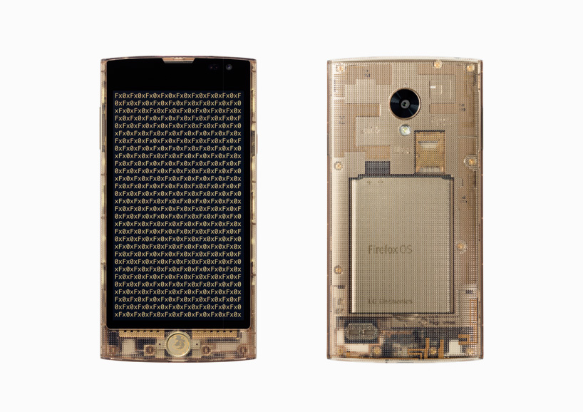 tokujin yoshioka designed transparent smartphone Fx0 for au by KDDI