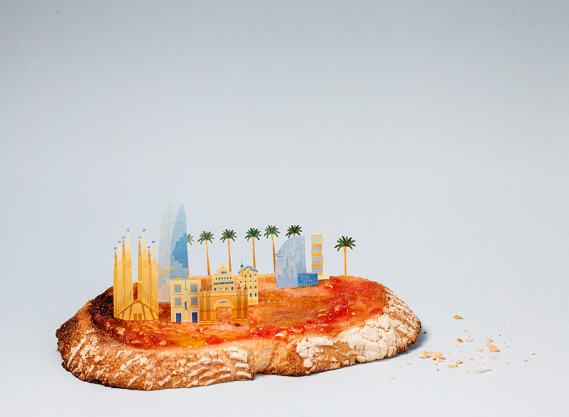 mini metropolises made of food comprise brunch city series