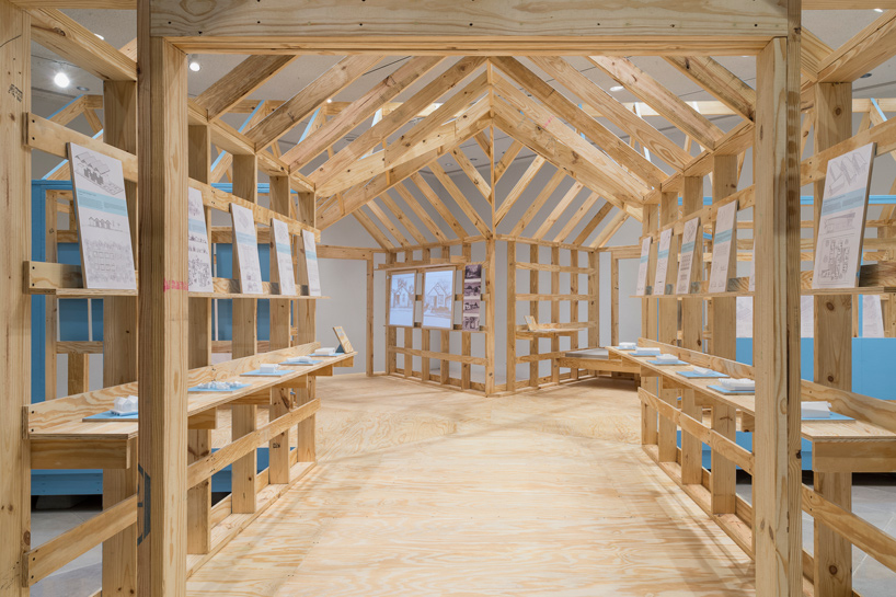 shotgun installation at rice gallery references houston's row houses
