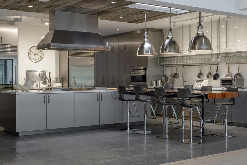 prototype design lab's manitou lodge is planned around the kitchen