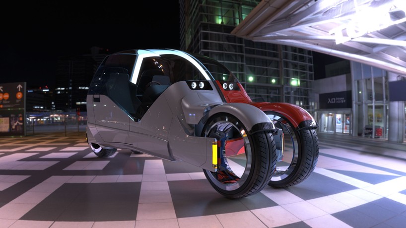 argodesign's lanesplitter car concept splits into two motorcycles