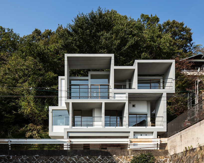 slide house by y+M design office frames views of hyogo