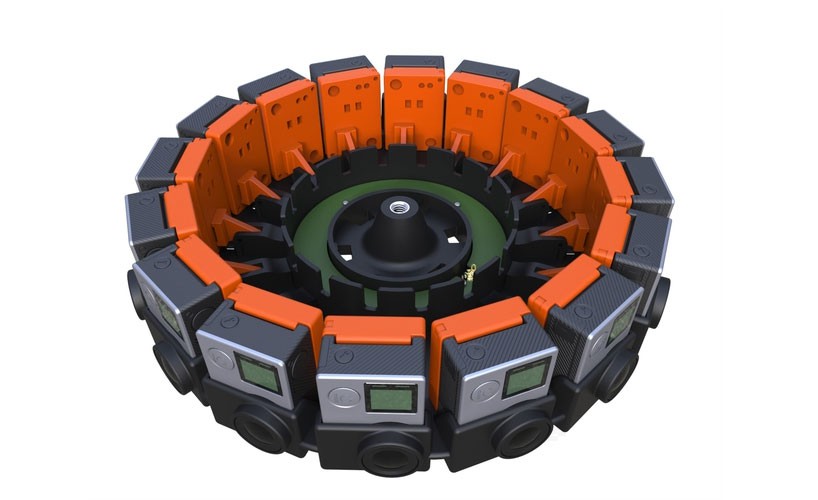 gopro reveals a 360° camera rig for capturing on google's VR headset jump