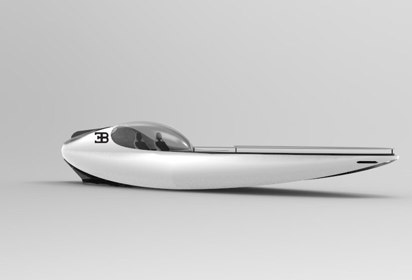 classic bugatti type 57 conceptualized as a racing yacht for the 21st ...