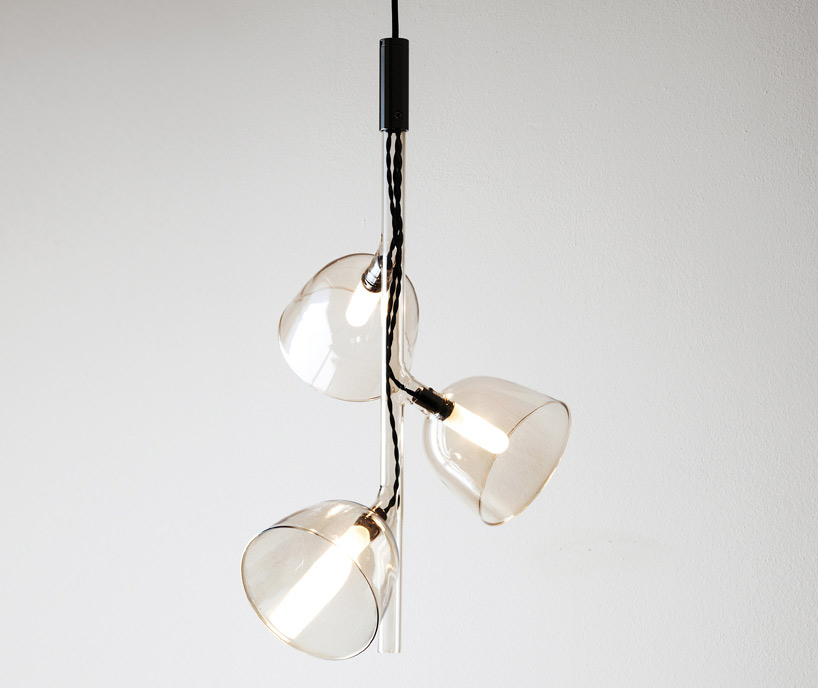 something. design studio's glass labo pendant lamp for penta