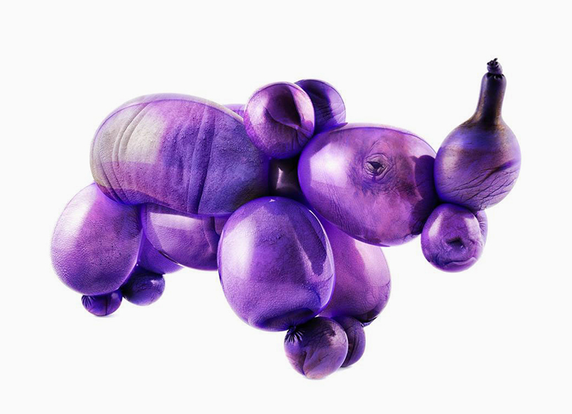 sarah deremer's balloon zoo shows a realistic rendition of rubber animals