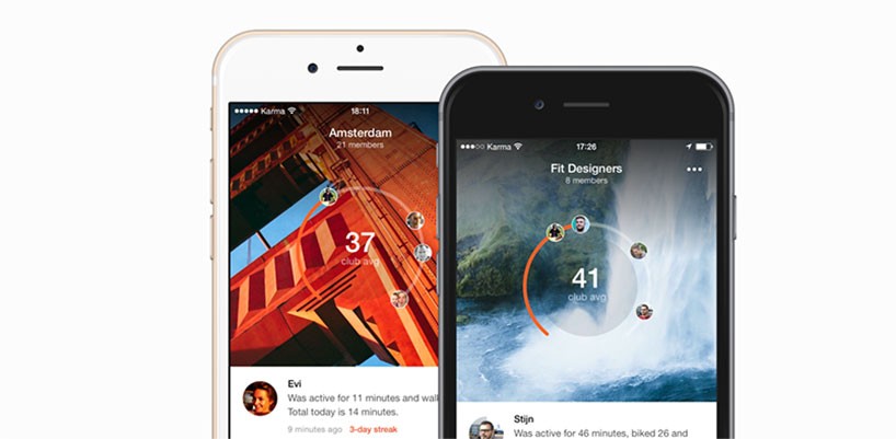 iPhone app human shows how much every city keeps active