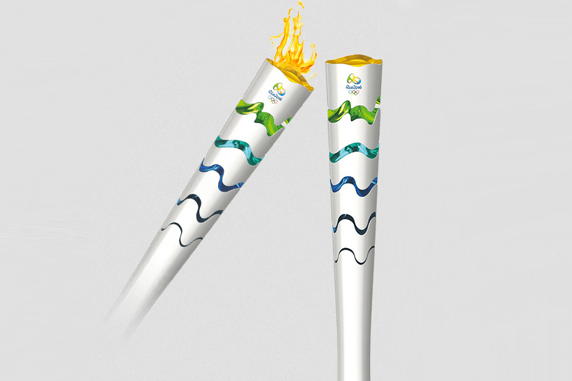 rio 2016 unveils expanding olympic torch by chelles & hayashi