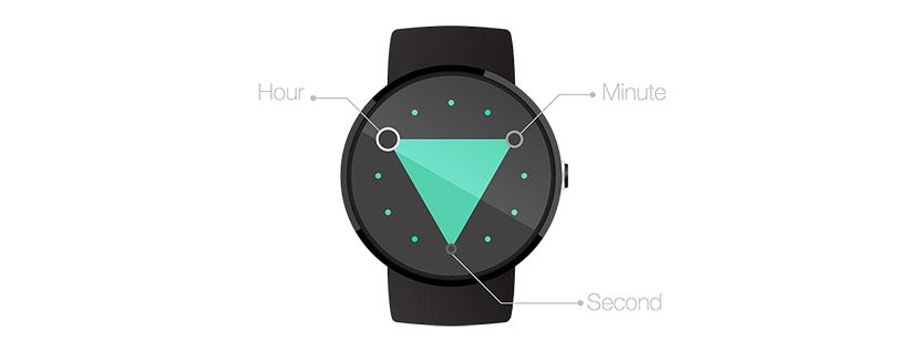 3angle shapes the aesthetic of the watch face to a fresh dimension