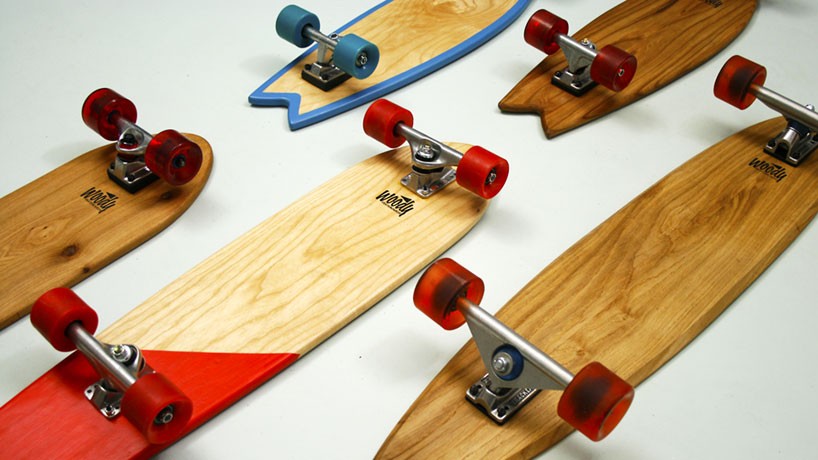 woody skateboards repurpose urban wood for sustainable shredding