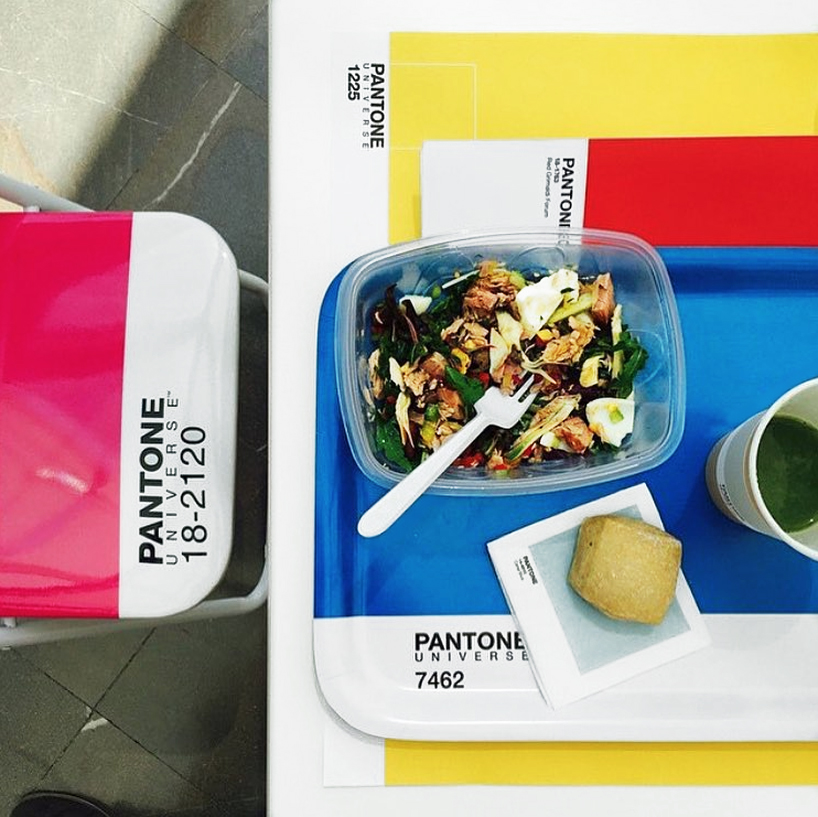 pop-up pantone cafe serves up color-coded snacks in monaco