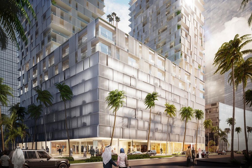 WAA clads mixed-use towers in bahrain with louvered panels