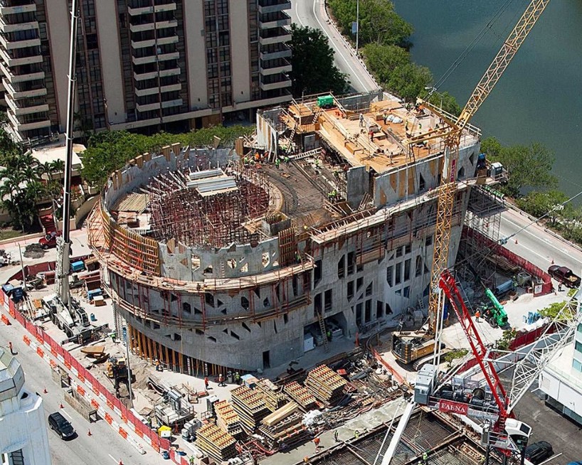 OMA reveals the faena forum under construction in miami