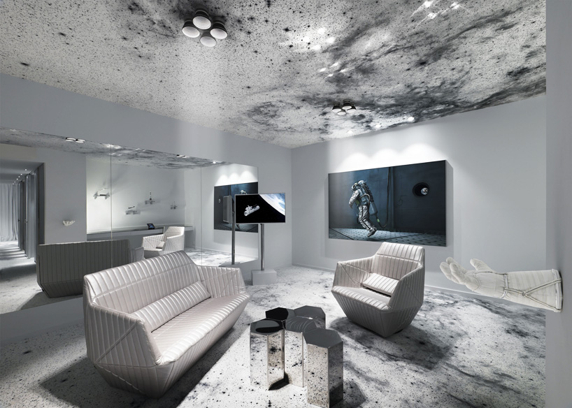 artist-designed space suite immerses guests in an out-of-world experience
