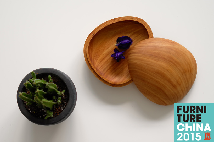 individual design studio sculpts heart of wood series boxes + coat hangers