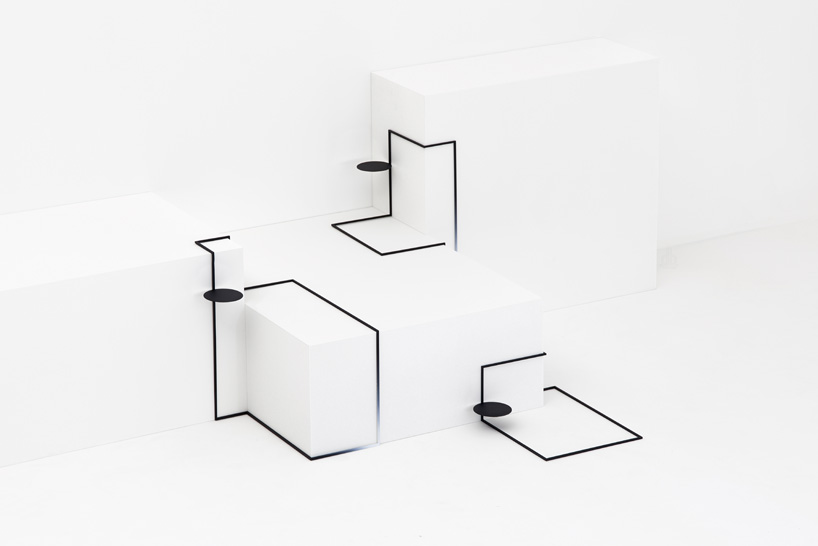 border table by nendo explores furniture + space