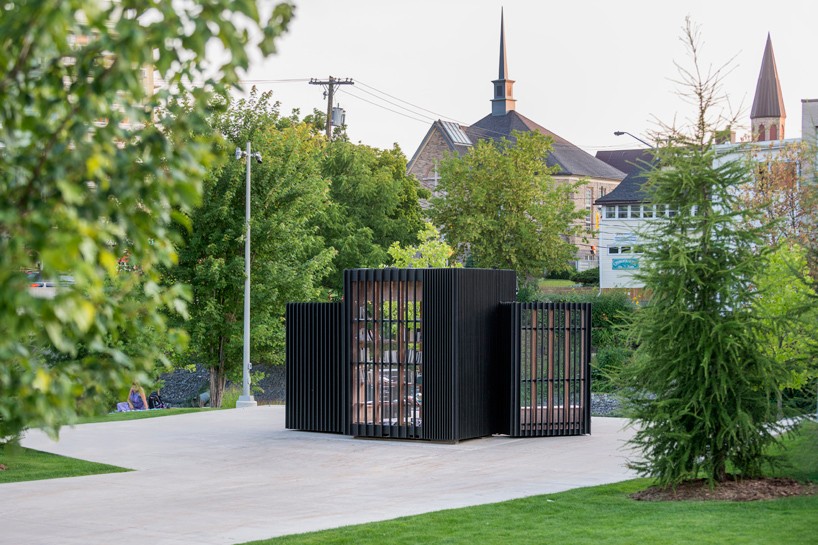 atelier kastelic buffey installs the story pod library in toronto