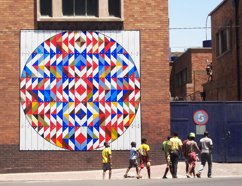 r1 tiles hidden trophy using 100 street signs in johannesburg