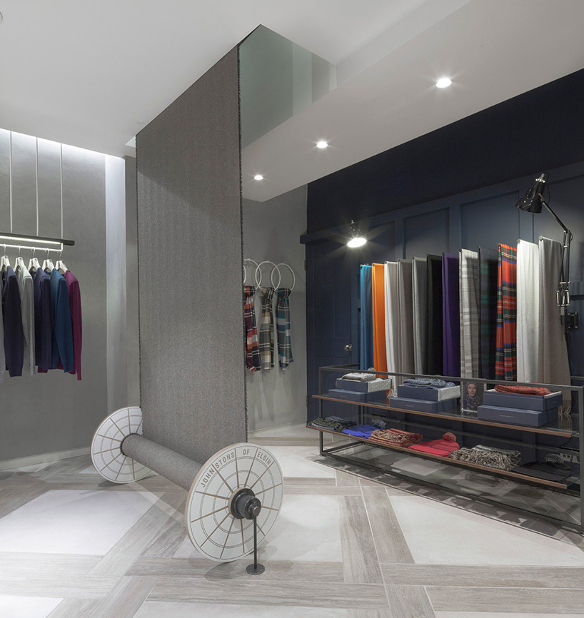 checkland kindleysides designs london flagship for johnstons of elgin