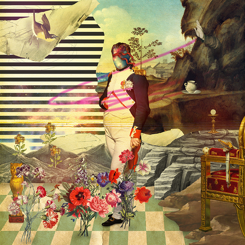 marcel lisboa's digital collages interweave ornamentation with avant-garde