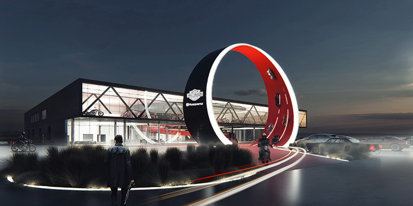 8D architects develops conceptual moto-center complex in crimea