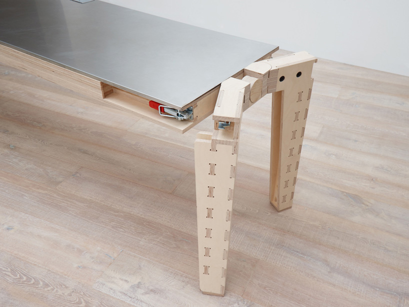 atelier JMCA designs rotating work & turn multi-purpose table