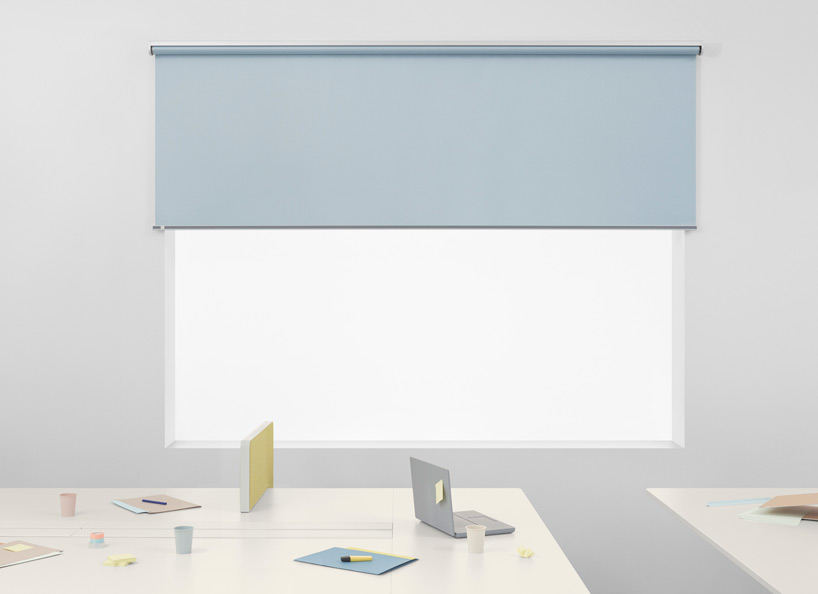 the bouroullec's kvadrat roller blind mechanisms work as seamlessly as ...