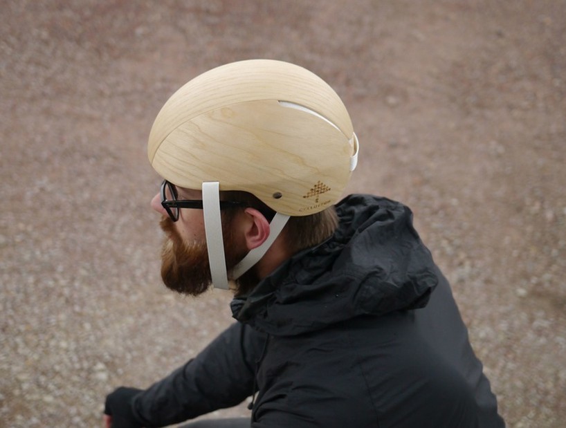 cellutech prototypes helmet completely made from wood