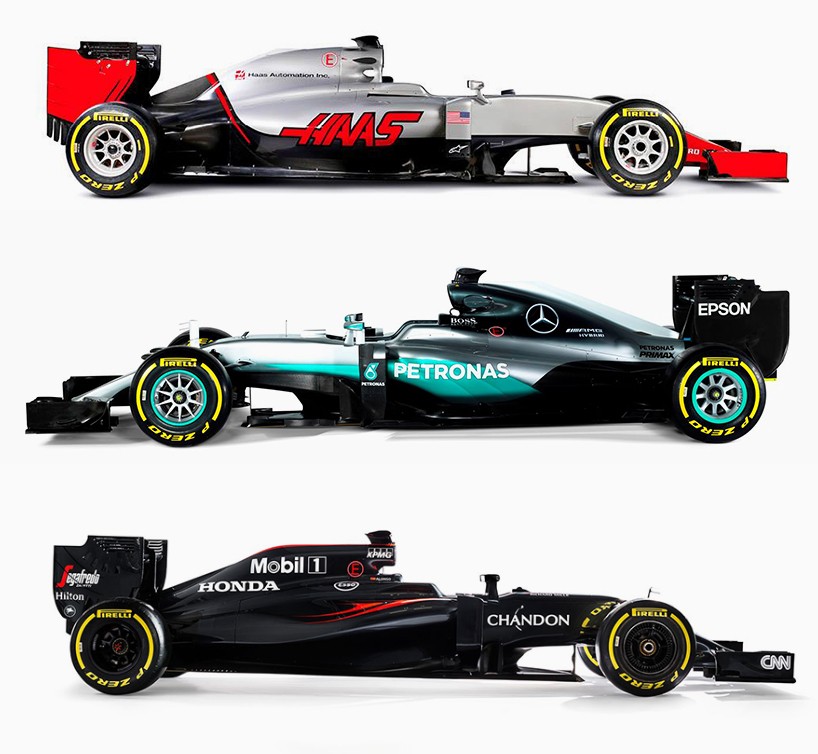 UPDATE: overview of the 2016 formula one hybrid race cars