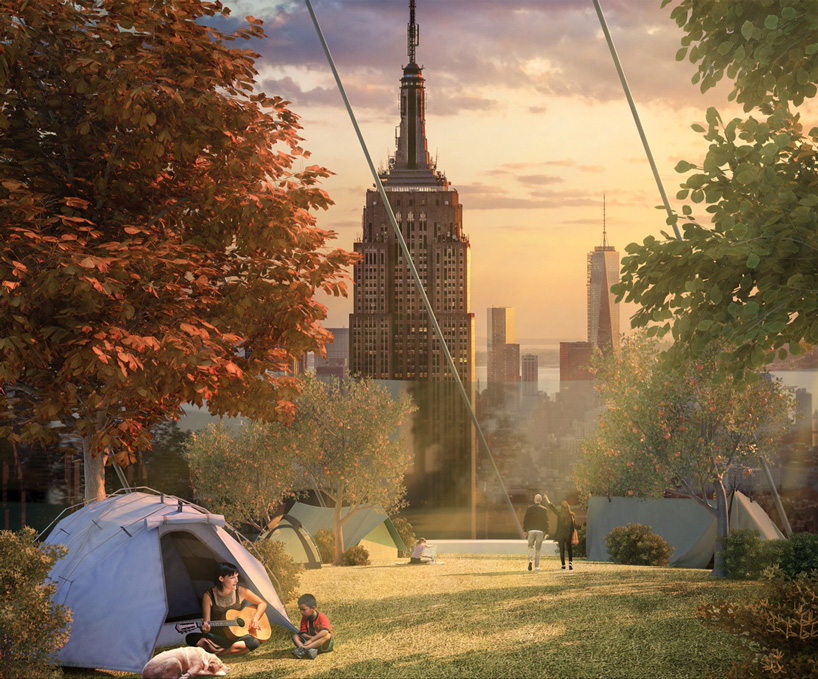 camping in the sky urban recreation concept by flt-office
