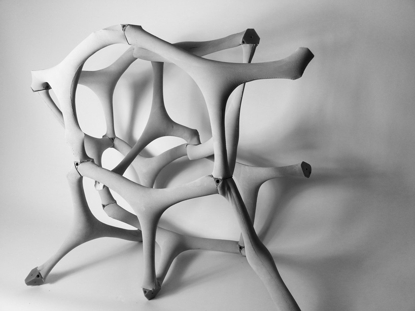 joseph sarafian & ron culver explore concrete casting with fabric forms