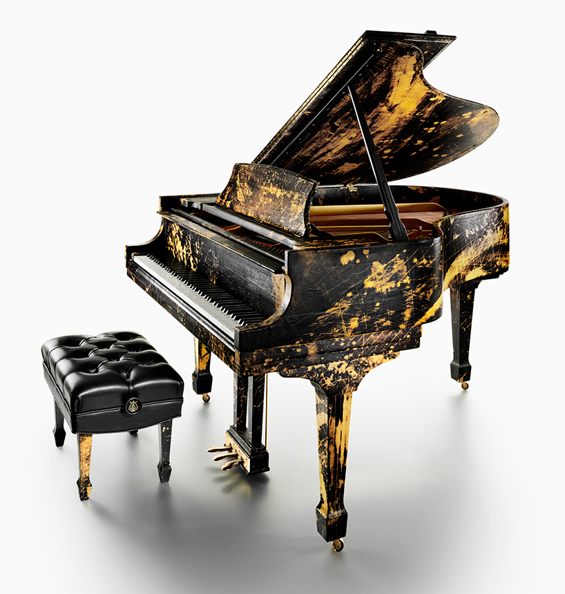 mark bradford artistically interprets a steinway spirio piano with ...