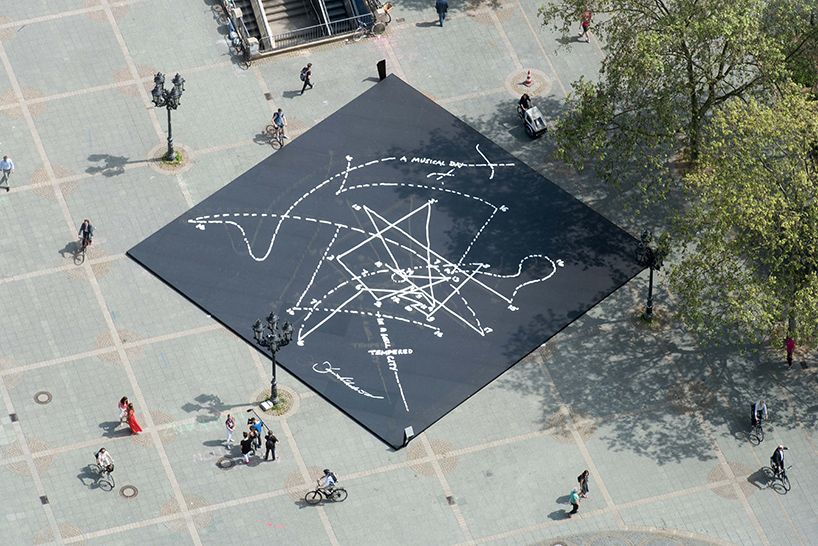 daniel libeskind installs musical labyrinth in frankfurt square