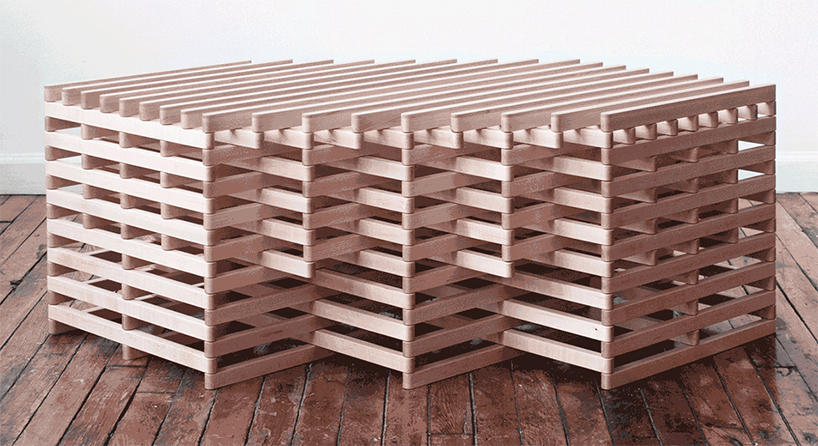 ian stell forms flexible furniture that expands + contracts for ...