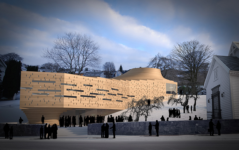 snøhetta wins competition for wooden ulstein church