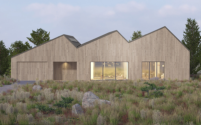 present architecture plans a cedar-clad home in the hamptons