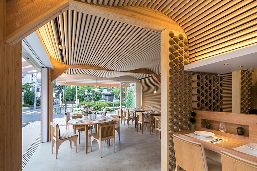 shigeru ban completes vin sante restaurant in tokyo