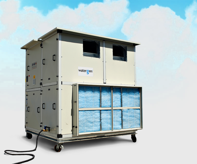 water gen system draws clean drinking water out of thin air