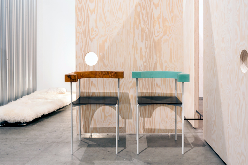 office KGDVS's corner chair for maniera at biennale interieur