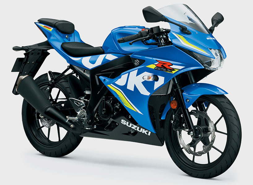 suzuki GSX-R125 motorcycle is top of the 125cc class