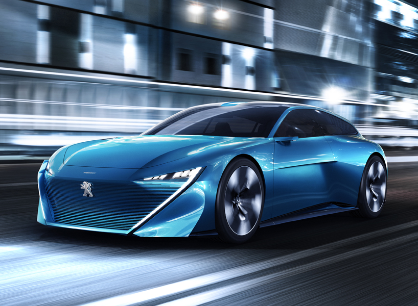 peugeot instinct electric self driving concept car