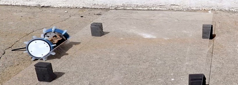 NASA's origami robot crawls under rocks and over hills