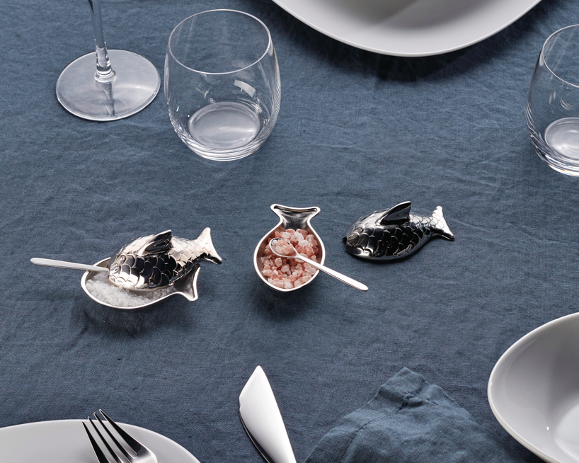 fuksas adds to fish-themed colombina collection for alessi