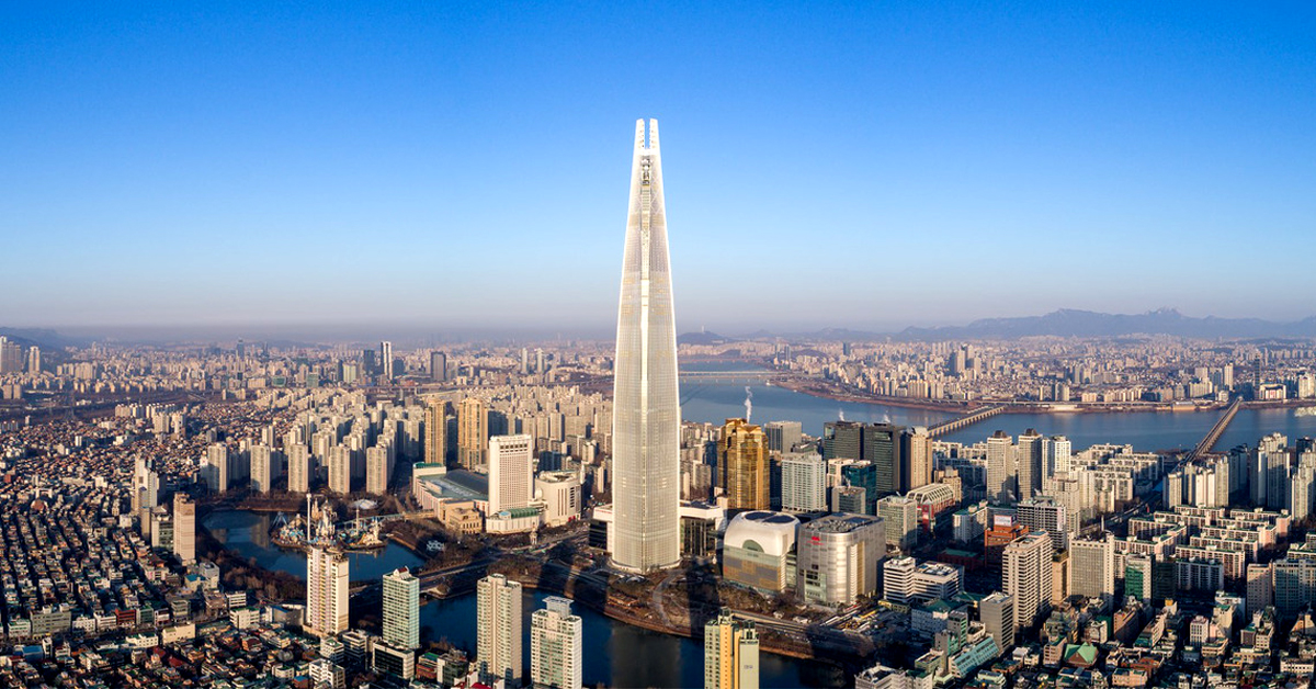 KPF's lotte world tower opens in seoul as fifth tallest in the world