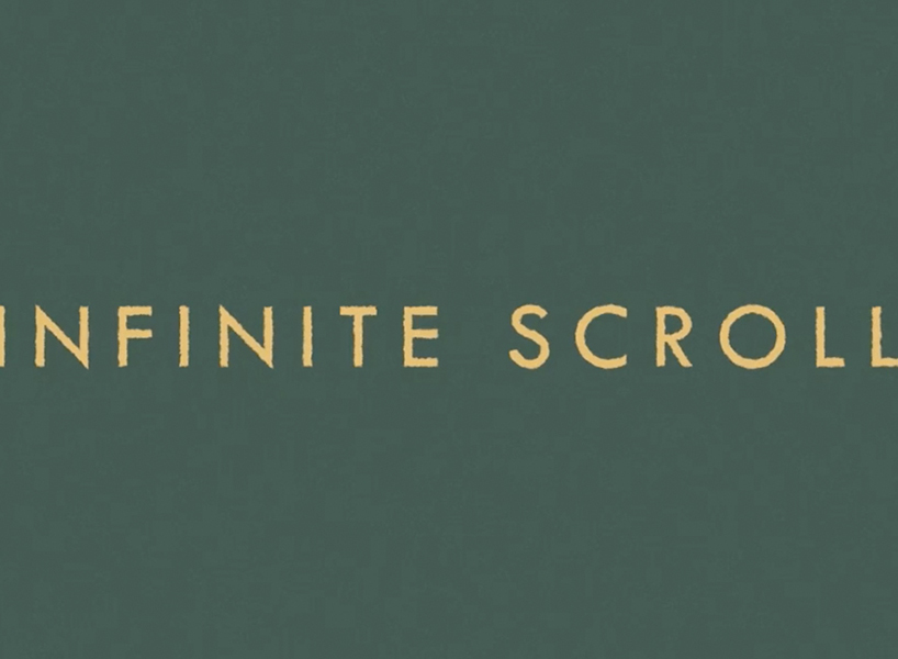 'infinite scroll' quirkily examines the prefabrication of social media