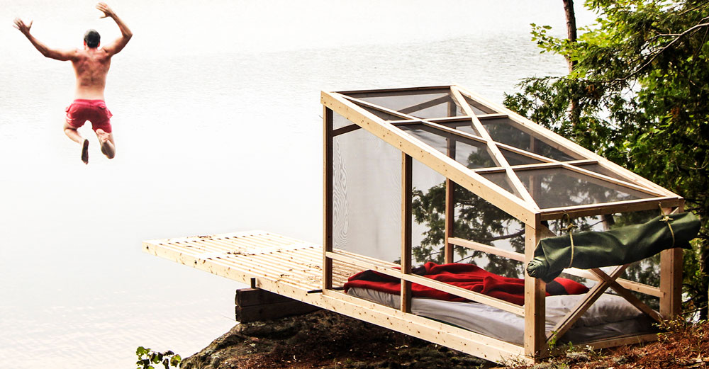 studio north constructs lake-adjacent 'dream/dive platform'