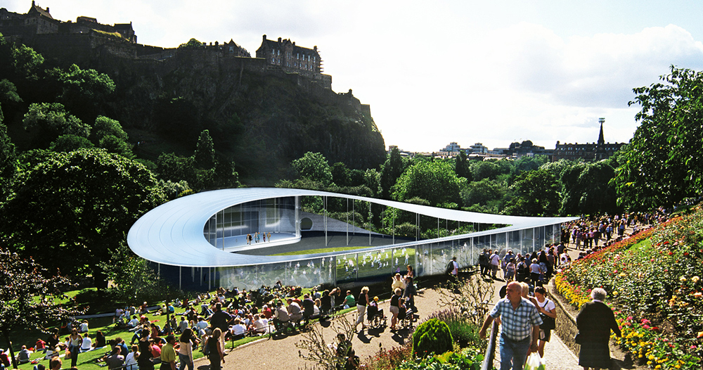 strong shortlist of seven revealed for edinburgh's ross pavilion