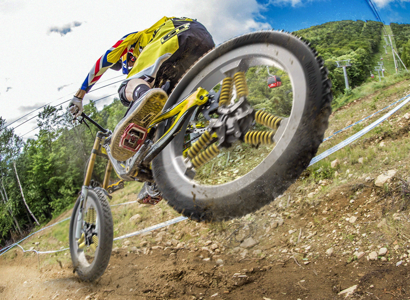 korean designer puts a spin on shock with impact-absorbing wheel concept