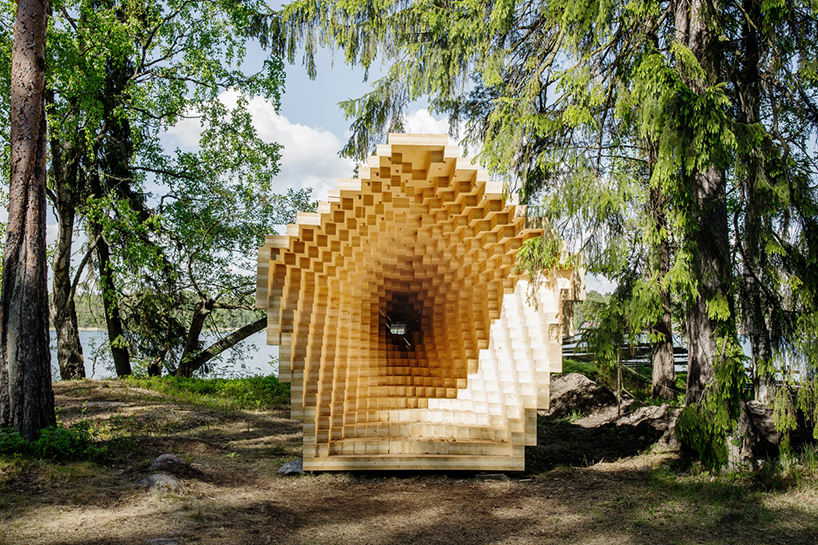Y pavilion in finland reveals the possibilities of wood in modern ...