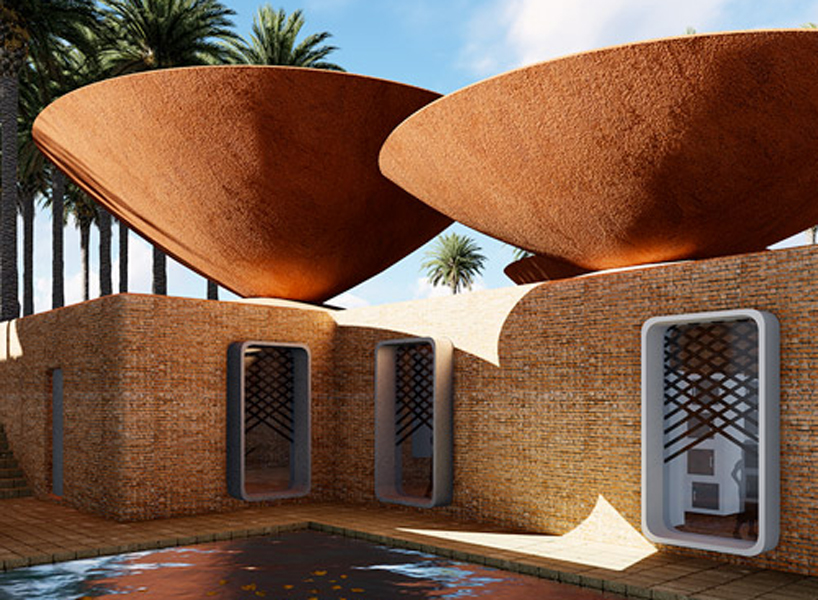 BMDesign's concave roofs offer a solution to water scarcity in iran